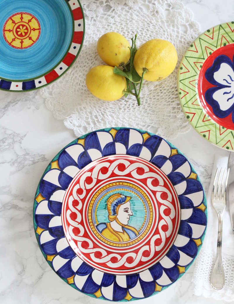 PIATTI DECORATI - COLLEZIONE PALADINI - SET 18 PEZZI
