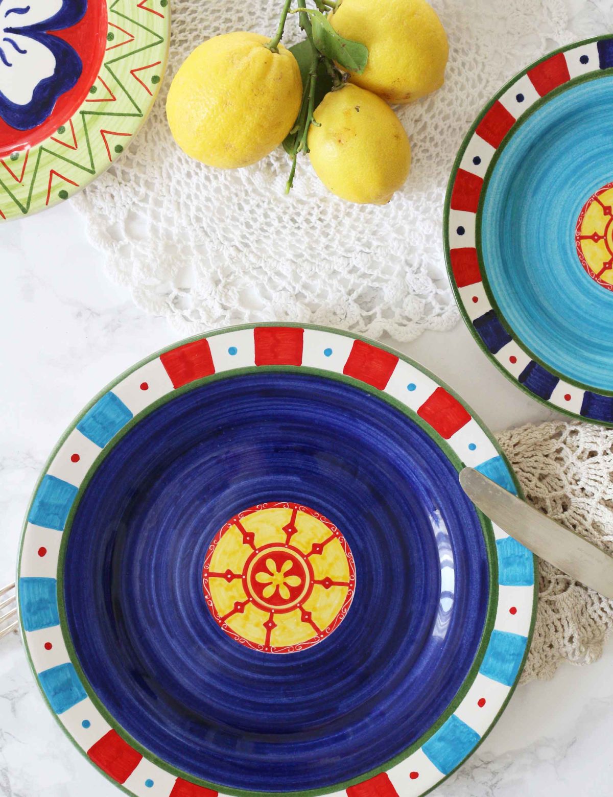 PIATTI DECORATI PALADINI - SET 6 PEZZI - ASTOLFO