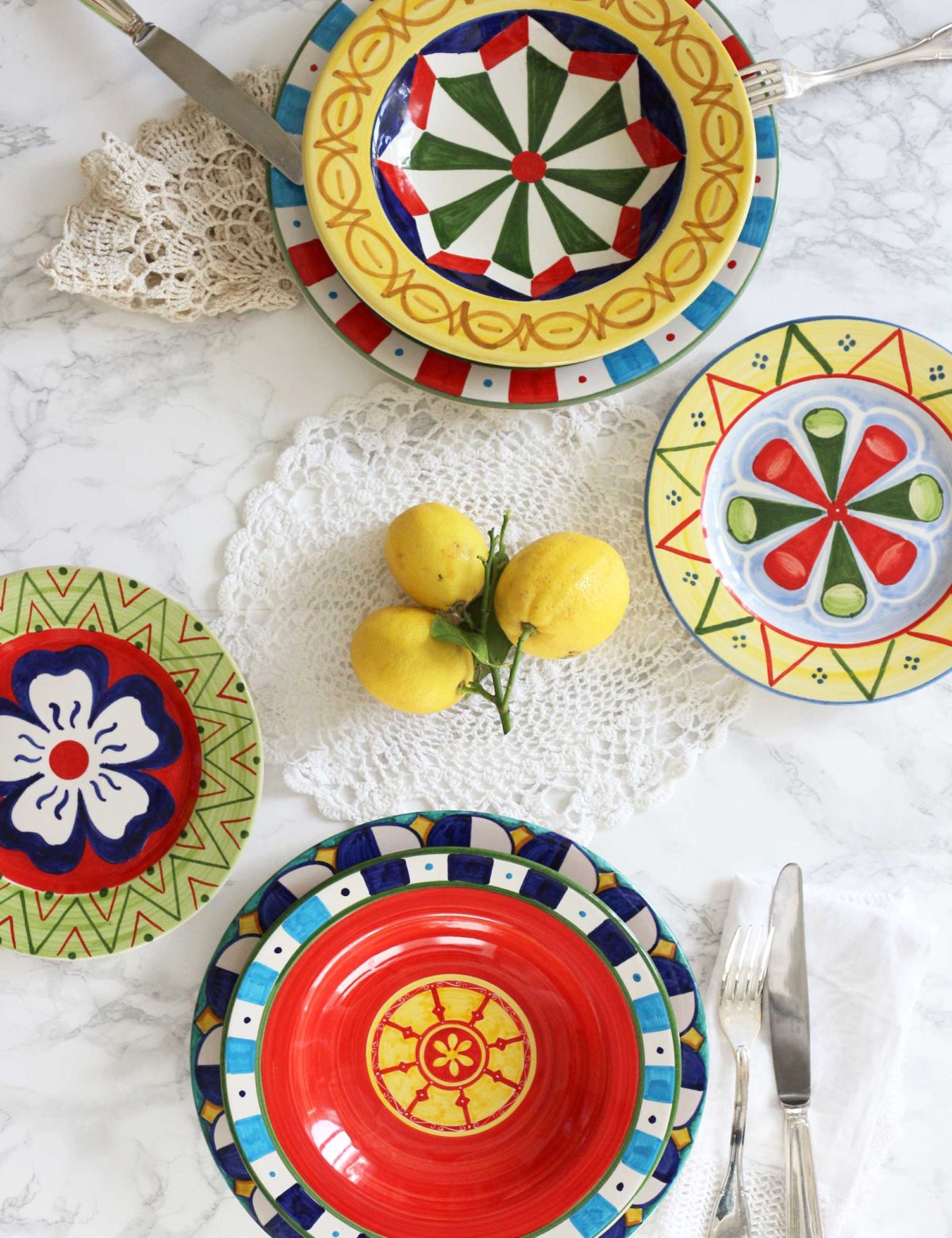 PIATTI DECORATI PALADINI - SET 6 PEZZI - ASTOLFO
