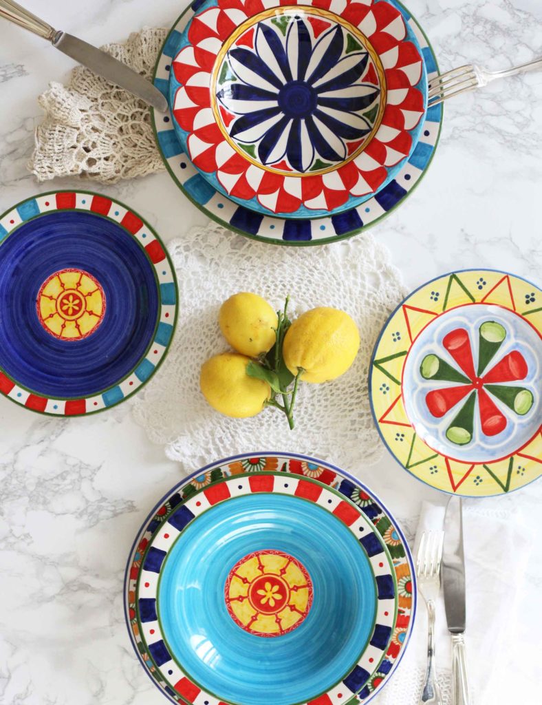 PIATTI DECORATI - COLLEZIONE PALADINI - SET 18 PEZZI
