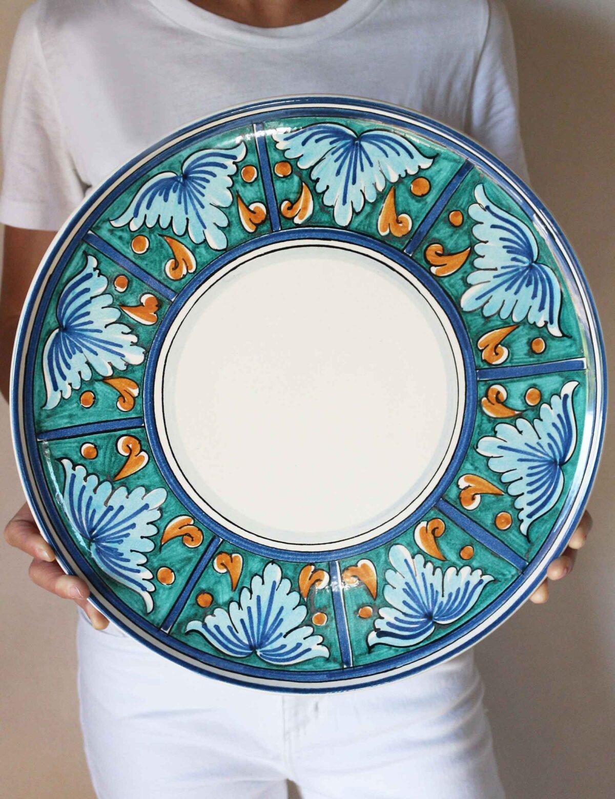 Piatti da portata ceramica Caltagirone | Maremoro ceramiche decorate ...