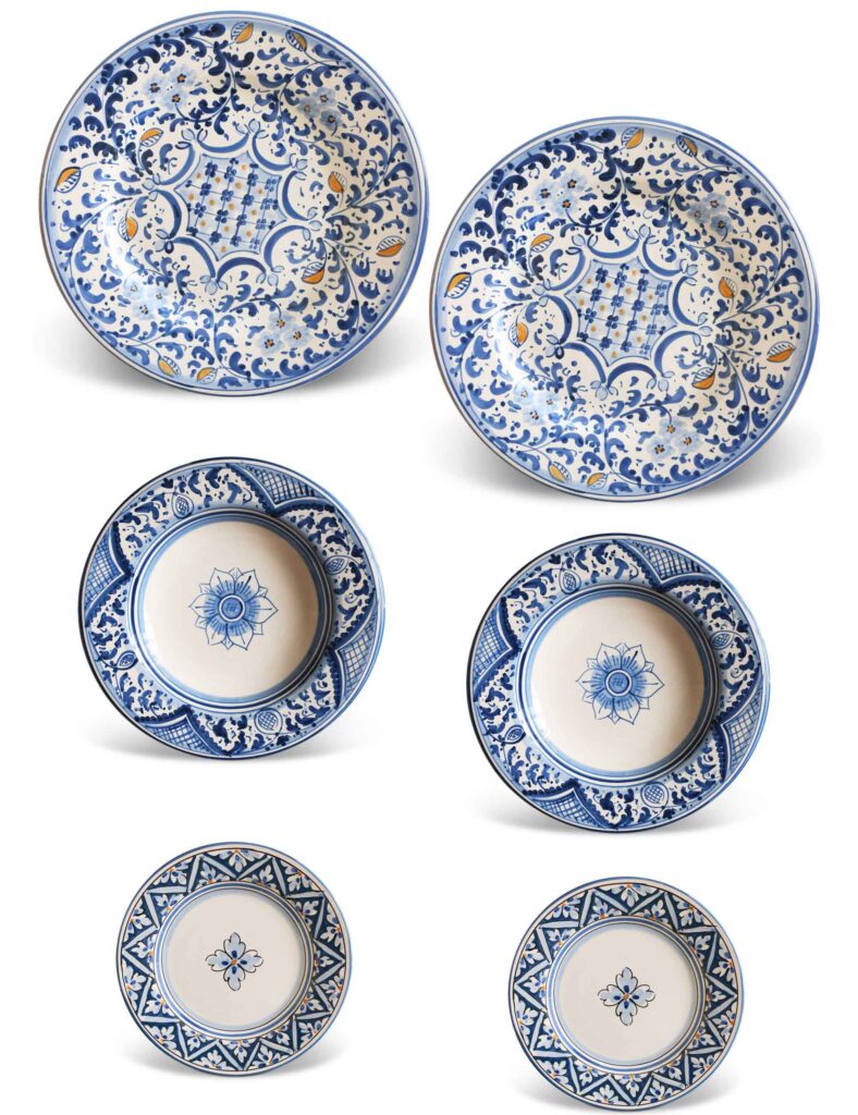 Piatti siciliani decorati | Maremoro | Design mediterraneo moderno
