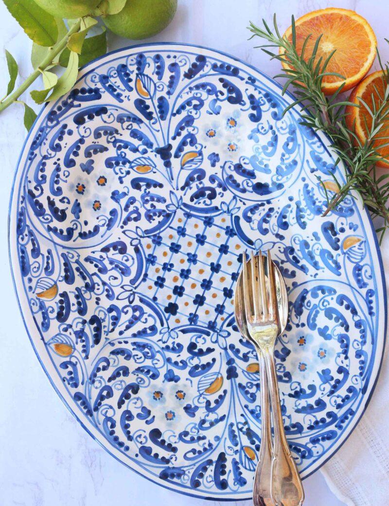 Piatti da portata ceramica Caltagirone | Maremoro ceramiche decorate ...
