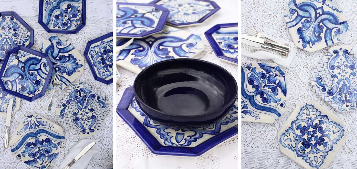 Piatti decorati Maiolica | Maremoro Ceramiche Siciliane